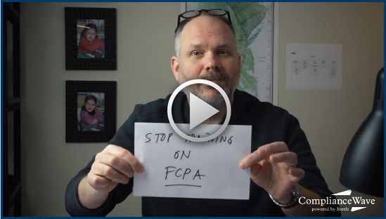 Stop Training on FCPA [Video Blog]