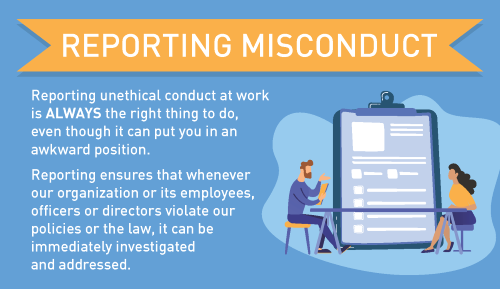 Reporting Misconduct | Vibrant New Infographic